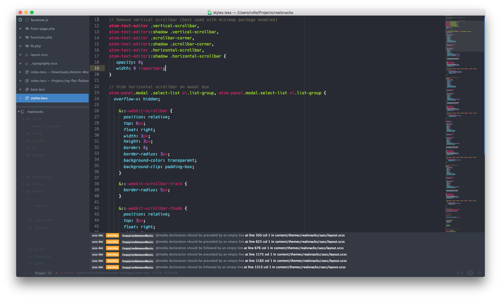 GitHub - ronilaukkarinen/atom-settings: Atom settings and theme tweaks ...
